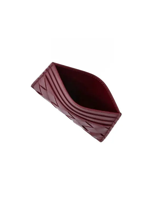 Bottega Veneta Leather Card Holder "intrecciato