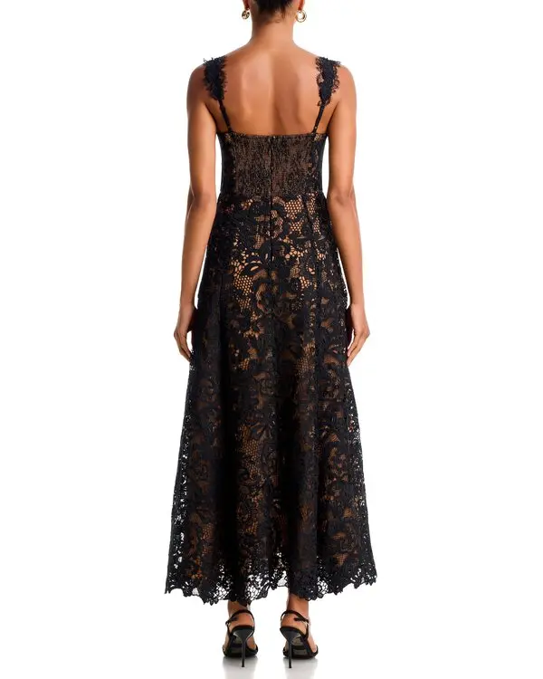 Aqua Lace Bustier Maxi Dress Exclusive