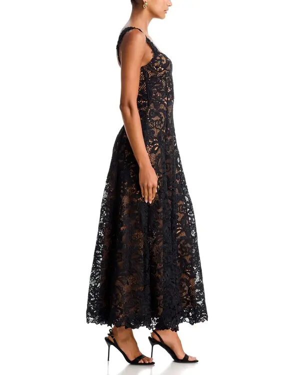 Aqua Lace Bustier Maxi Dress Exclusive