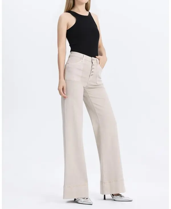BAYEAS High Rise Wide Leg Denim Jeans
