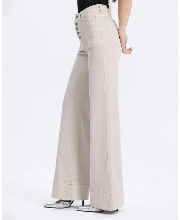 BAYEAS High Rise Wide Leg Denim Jeans