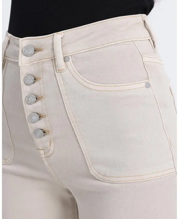 BAYEAS High Rise Wide Leg Denim Jeans