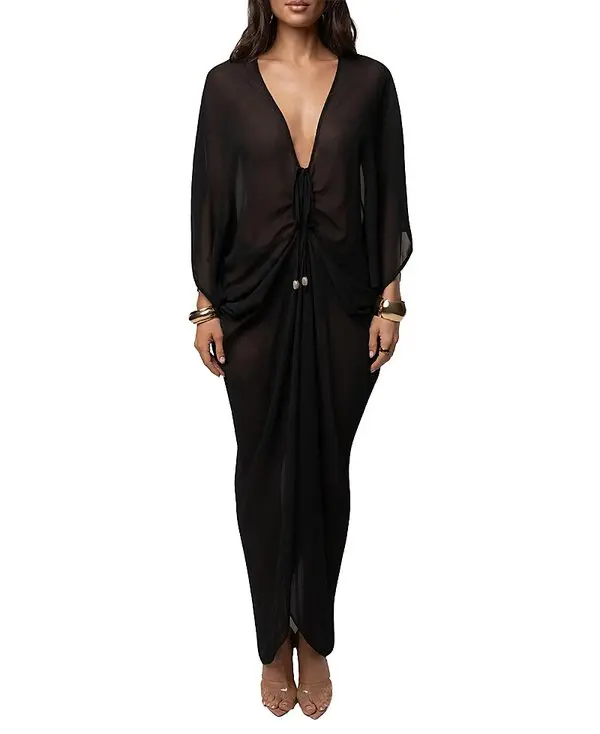 JLUXLABEL Longer Days Cover Up Dress - Black