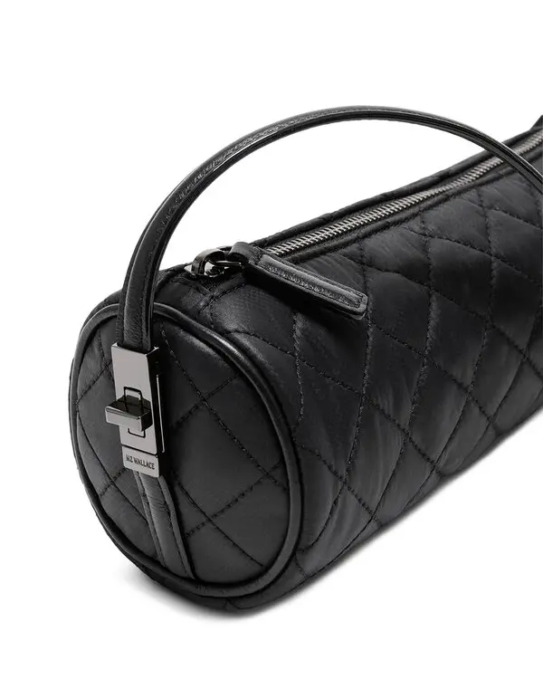 Mz Wallace Astor Quilted Cylinder Shoulder Bag - Black
