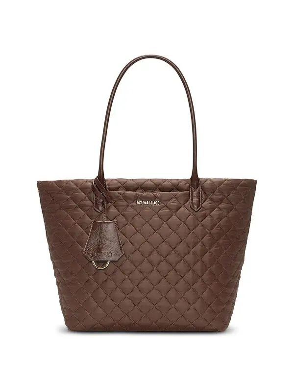 Mz Wallace Medium Quilted Tote Bag - Walnut