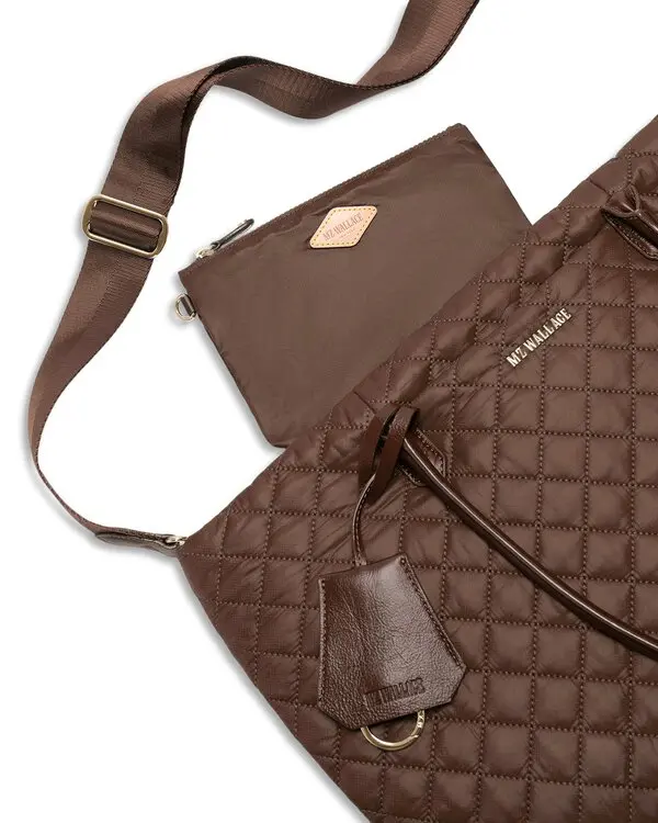 Mz Wallace Medium Quilted Tote Bag - Walnut