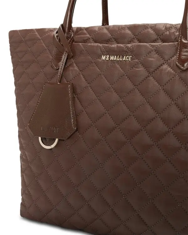 Mz Wallace Medium Quilted Tote Bag - Walnut