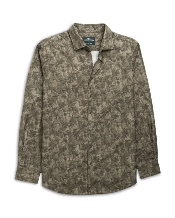 Rodd & Gunn Campbell Valley Palm Print Long Sleeve Shirt