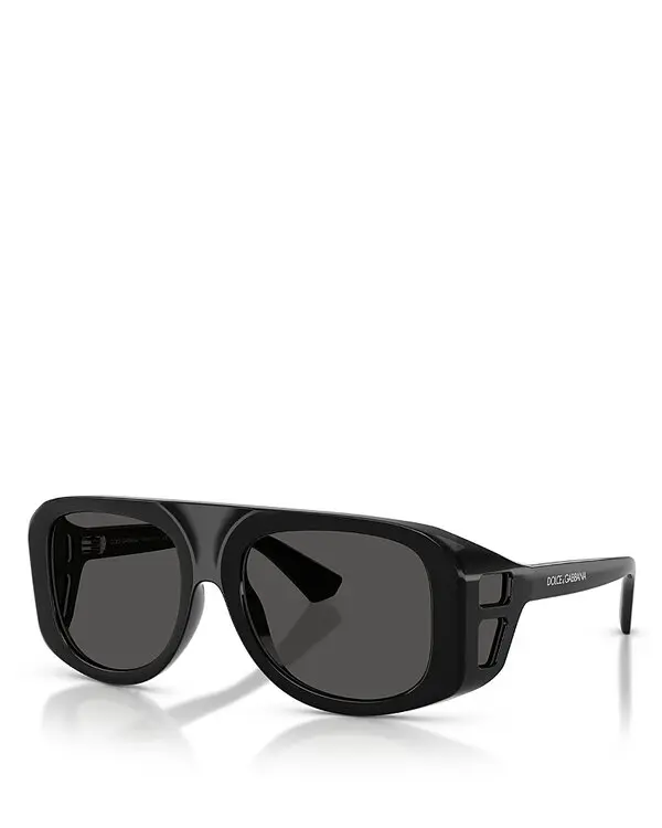 Dolce & Gabbana Sartoria Aviator Sunglasses, 54mm - Black