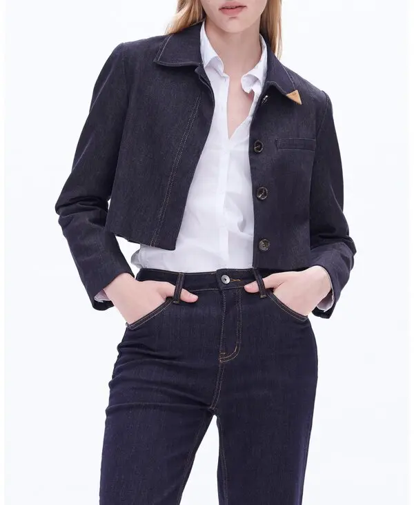 BAYEAS Short Business Blazer Stretch Comfortable Wear In Rinse Wash