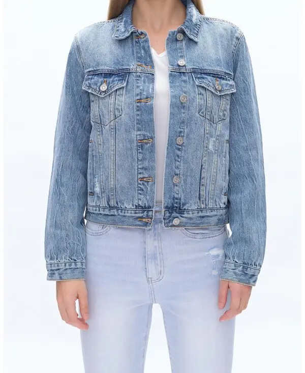 BAYEAS Disstressed Denim Jacket