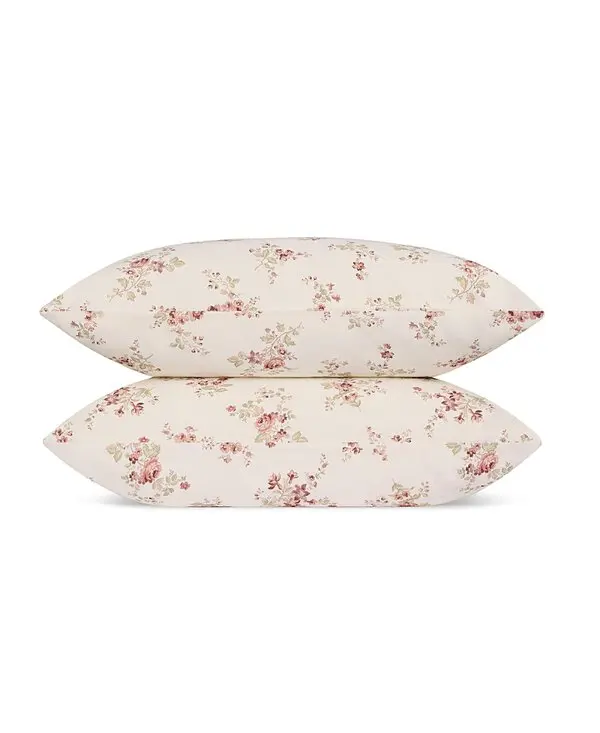 PIGLET IN BED Heirloom Rose Linen Blend Pillowcase Pair, Queen - Dusty Pink