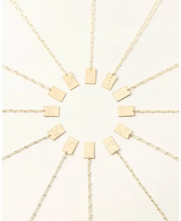 SET & STONES Zodiac Constellation Necklace - Libra