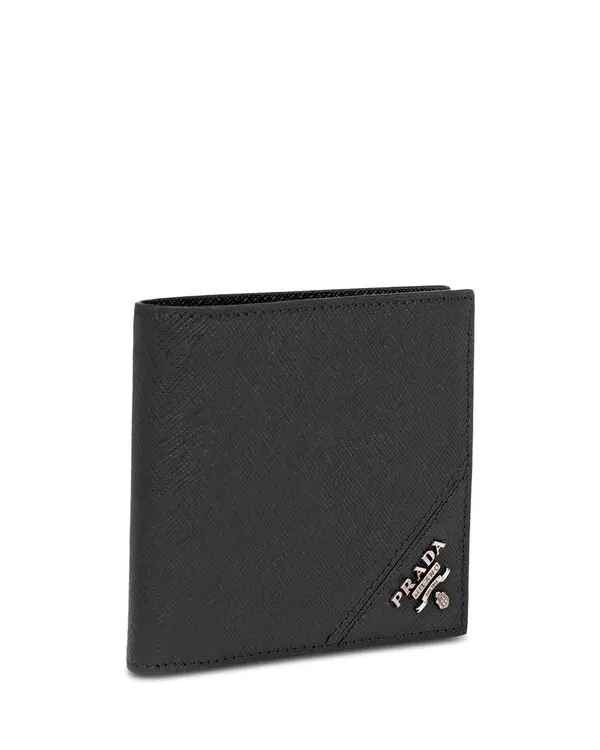 Prada Saffiano Leather Wallet With Coin Purse