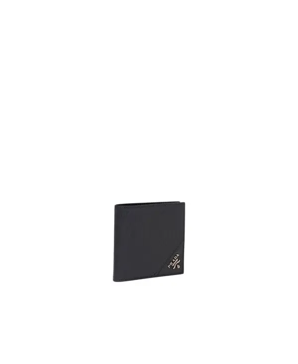 Prada Saffiano Leather Wallet With Coin Purse