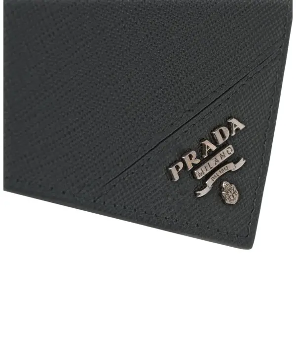 Prada Saffiano Leather Wallet With Coin Purse
