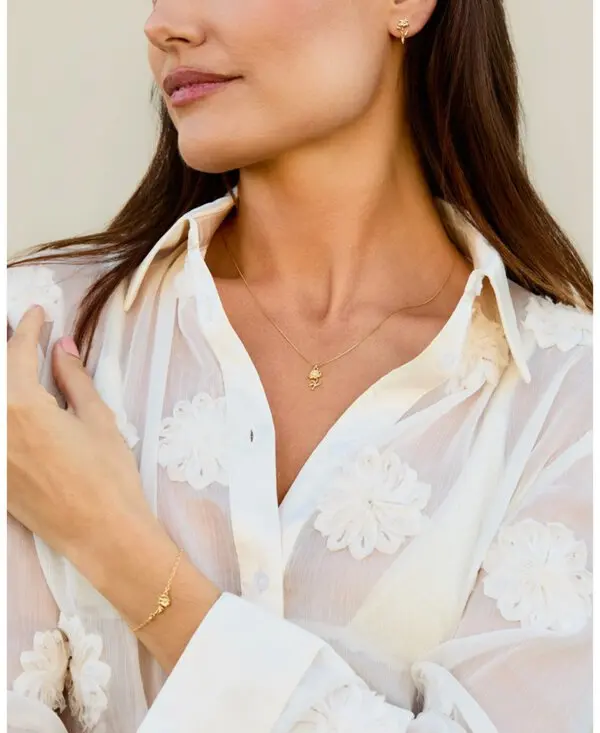 SET & STONES Elsie Birth Flower Necklace - April