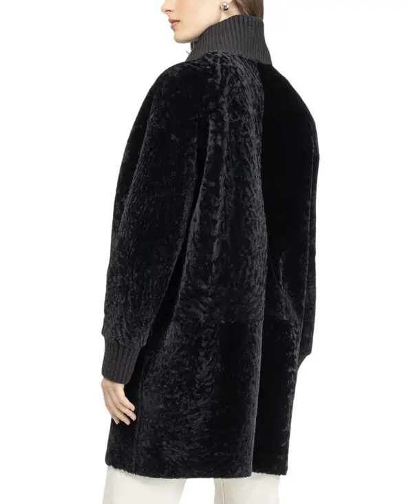 Gorski Reversible Textured Shearling Jacket