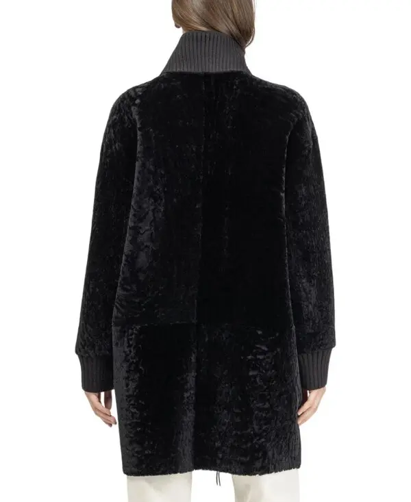 Gorski Reversible Textured Shearling Jacket