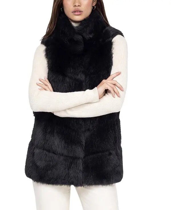 Gorski Reversible Merinillo Shearling Lamb Vest - Black