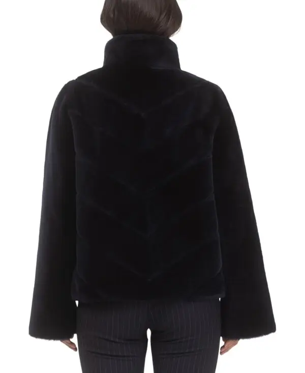 Gorski Reversible Merino Shearling Lamb Chevron Jacket
