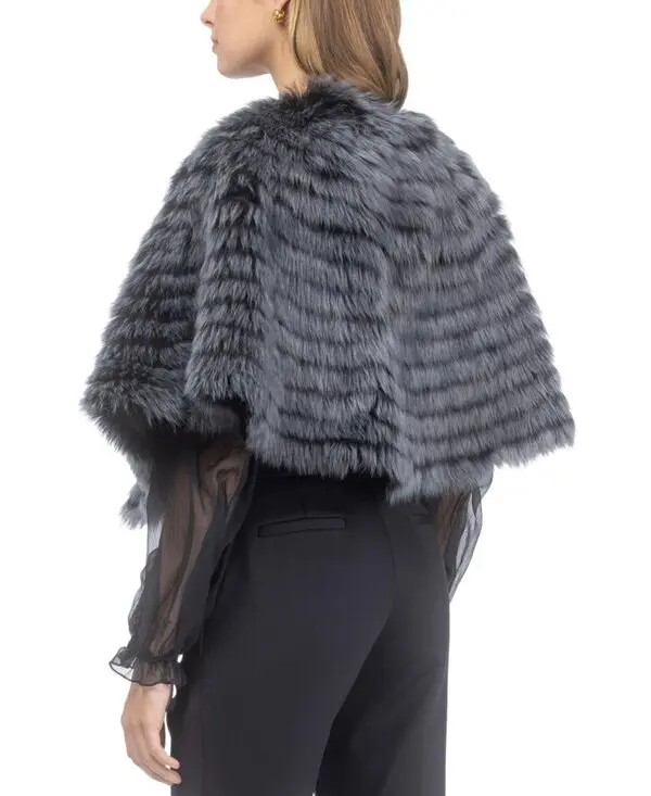 Gorski Toscana Shearling Lamb Layered Capelet