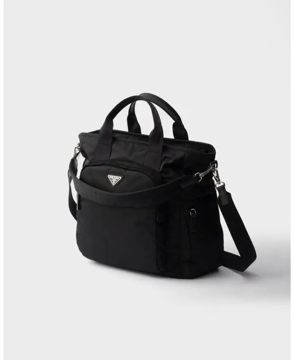 Prada Re-nylon And Saffiano Leather Tote Bag