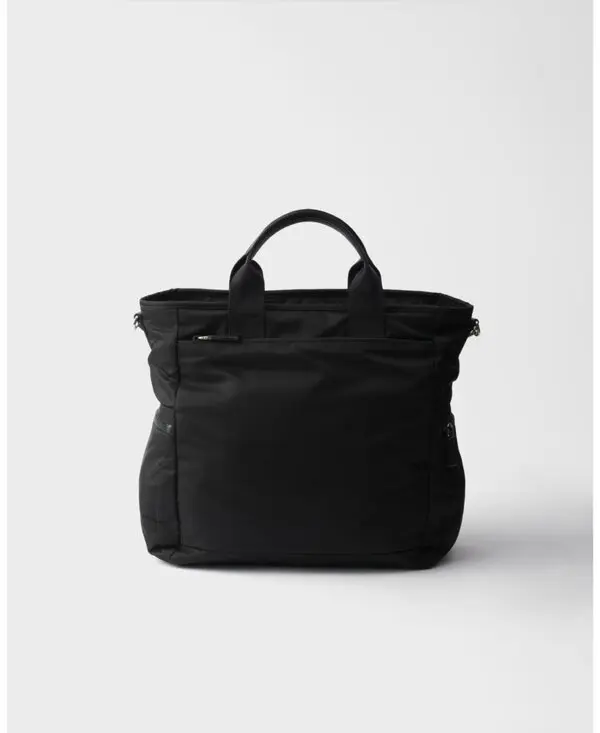 Prada Re-nylon And Saffiano Leather Tote Bag