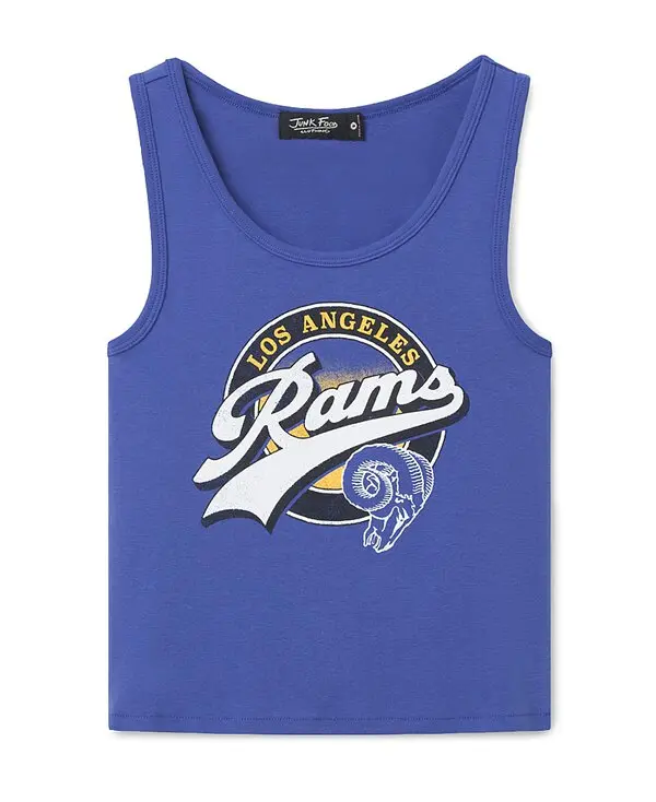 Junk Food Clothing Los Angeles Rams Cropped Tank
