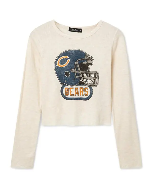 Junk Food Clothing Chicago Bears Helmet Crop Thermal