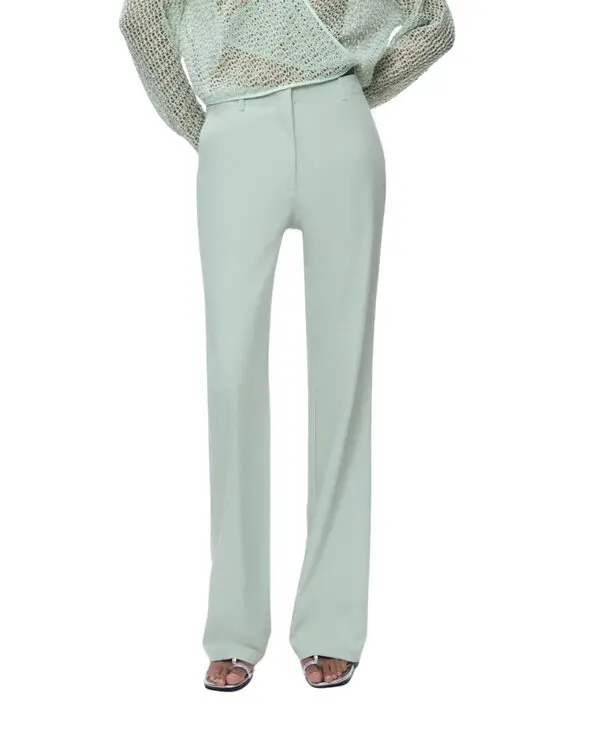NOCTURNE Straight Leg Mid Rise Trousers