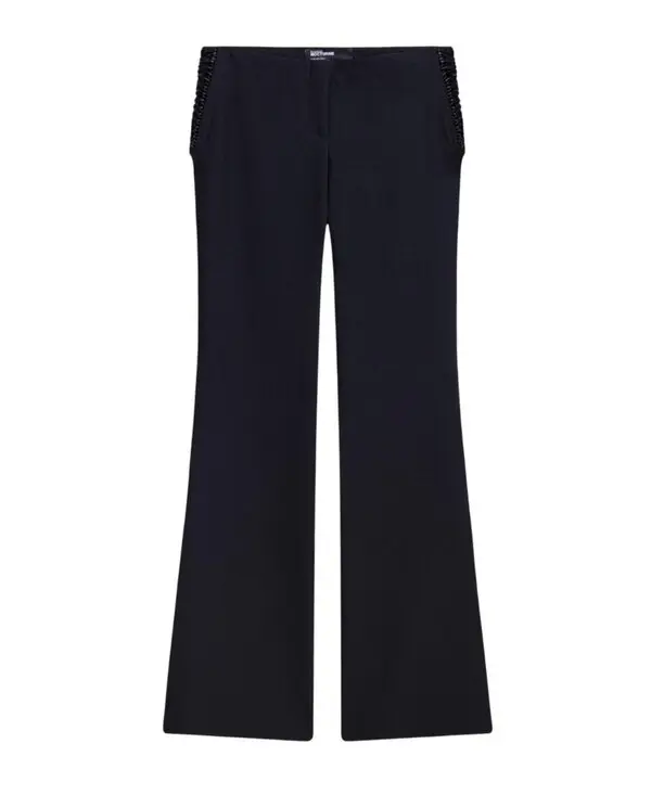 NOCTURNE Side Tie Low Rise Slim Fit Trousers