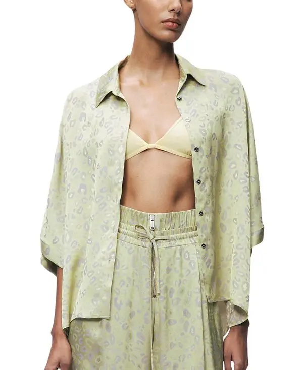 NOCTURNE Leopard Print Shirt - Multi-colored