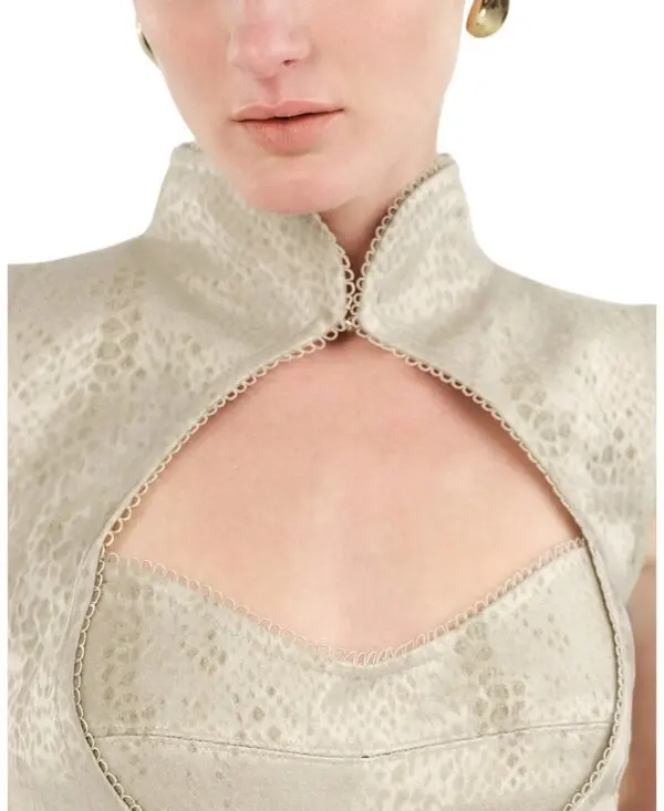 NOCTURNE Braid-trim Bustier Top