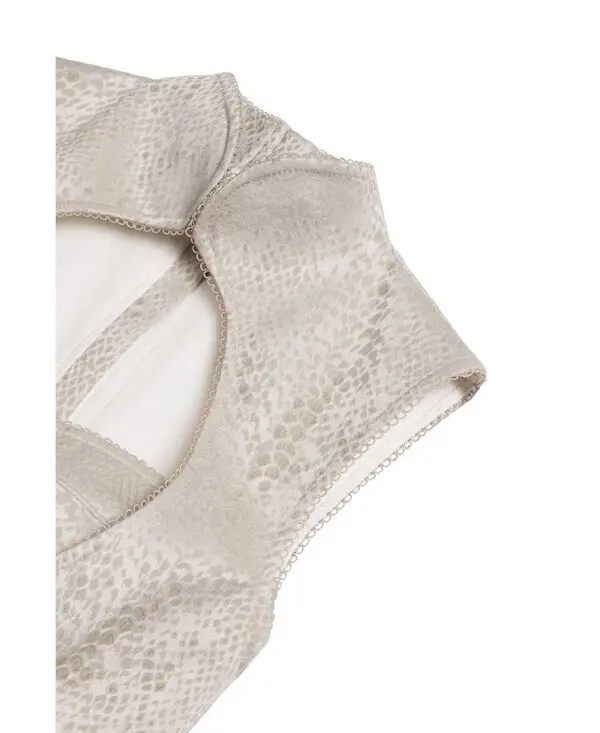 NOCTURNE Braid-trim Bustier Top