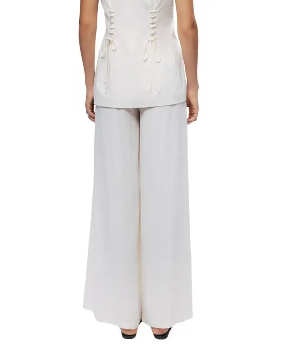 NOCTURNE Lace Up Wide Leg Pants