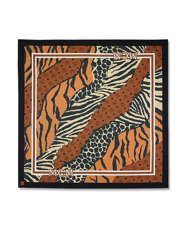 Mcm Animalier Silk Scarf