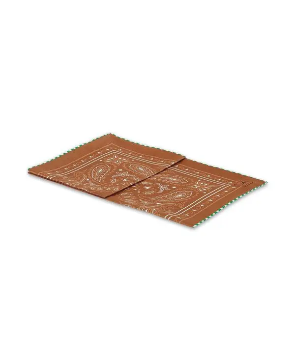 Mcm Paisley Cotton-silk Scarf - Cognac
