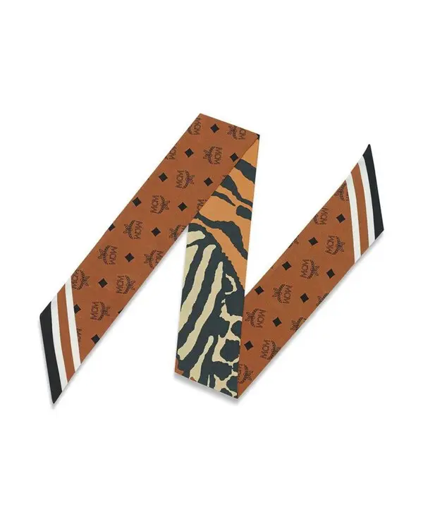Mcm Animalier Petite Silk Scarf