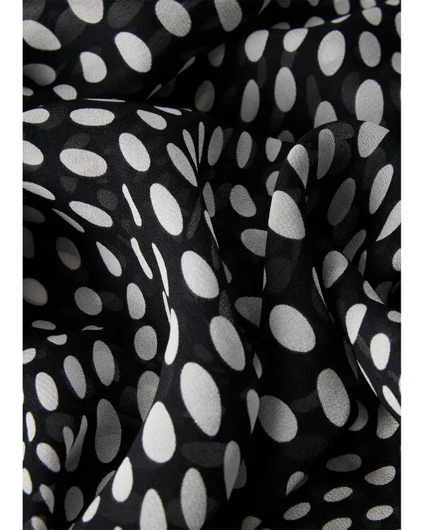 Whistles Printed Scarf Sheer Blouse