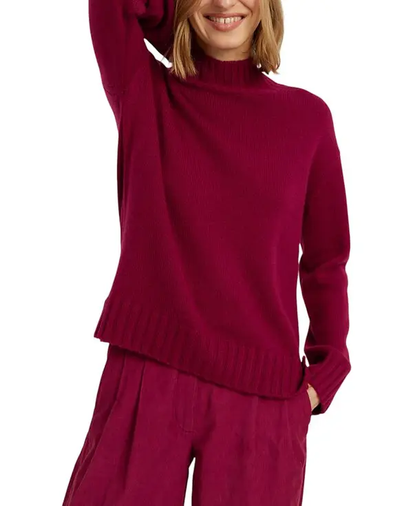 Chinti & Parker Pure Cashmere Funnel Neck Sweater