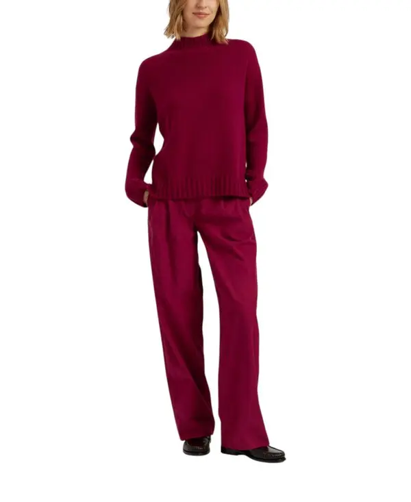 Chinti & Parker Pure Cashmere Funnel Neck Sweater