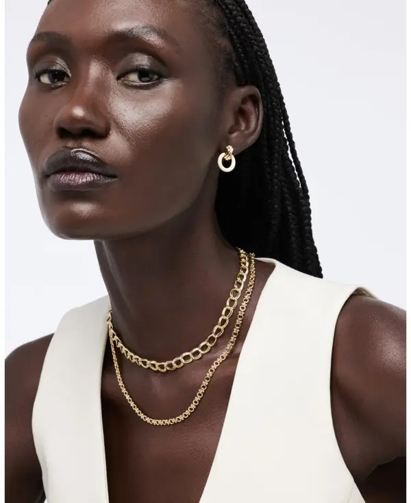 ANA LUISA 14k Plated Link Chain Necklace