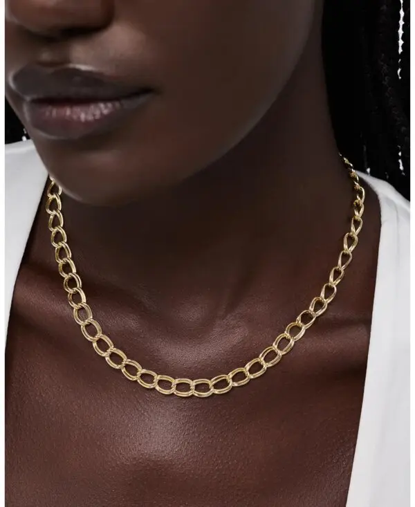 ANA LUISA 14k Plated Link Chain Necklace