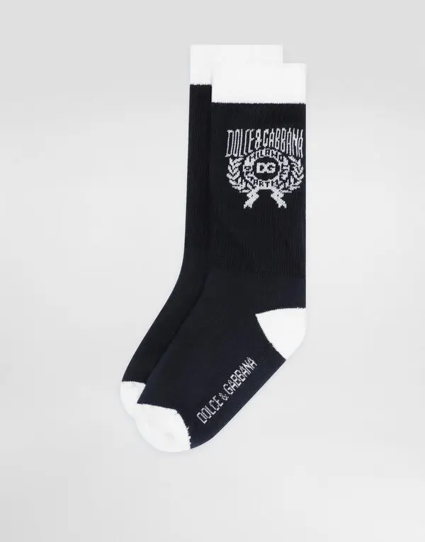 Dolce & Gabbana Cotton Socks With Dg Logo