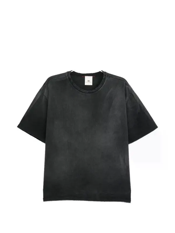 MOOJI MOOJI Sun-faded Distressed T-shirt - Black