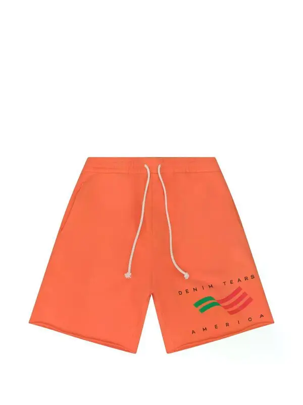 DENIM TEARS Ellis Tears Fleece Shorts