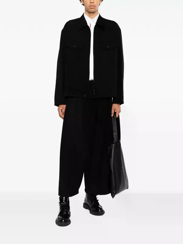 Yohji Yamamoto Zip-up Shirt Jacket
