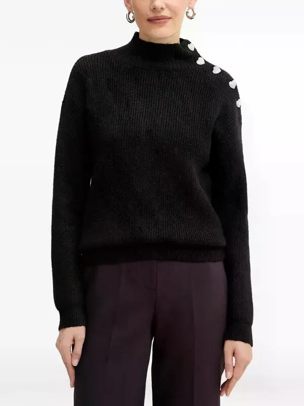 MORGAN Heart-button Sweater