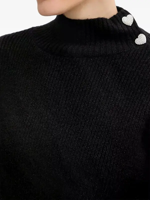 MORGAN Heart-button Sweater